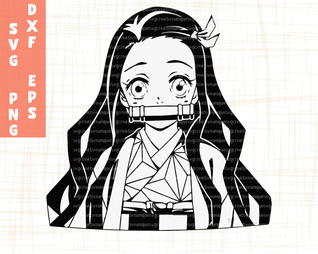 Kamado Nezuko SVG PNG EPS DXF, Digital Download, Instant Download ...